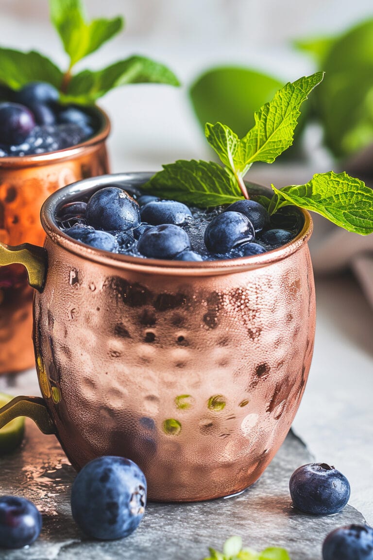 Refreshing Blueberry Mule